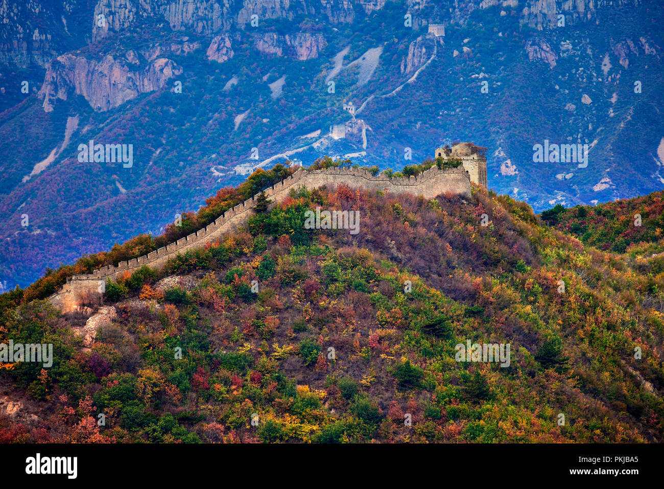 Great wall winding in hi-res stock photography and images - Alamy