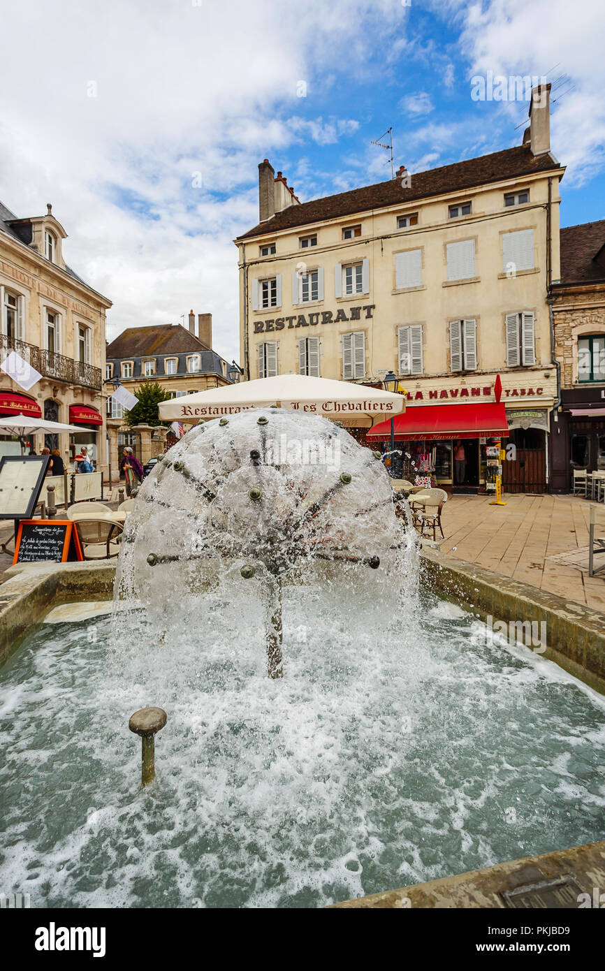 BEAUNE, FRANCE - AUGUST 10, 2017: Small village and the typical ...
