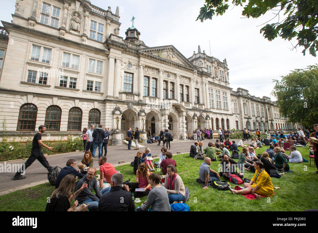 Delegates at the RGS conference at the Main Hall of Cardiff University ...