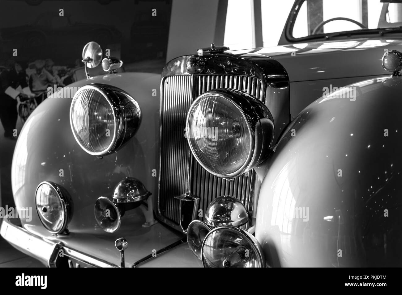 Classic 1960s car Black and White Stock Photos & Images - Alamy