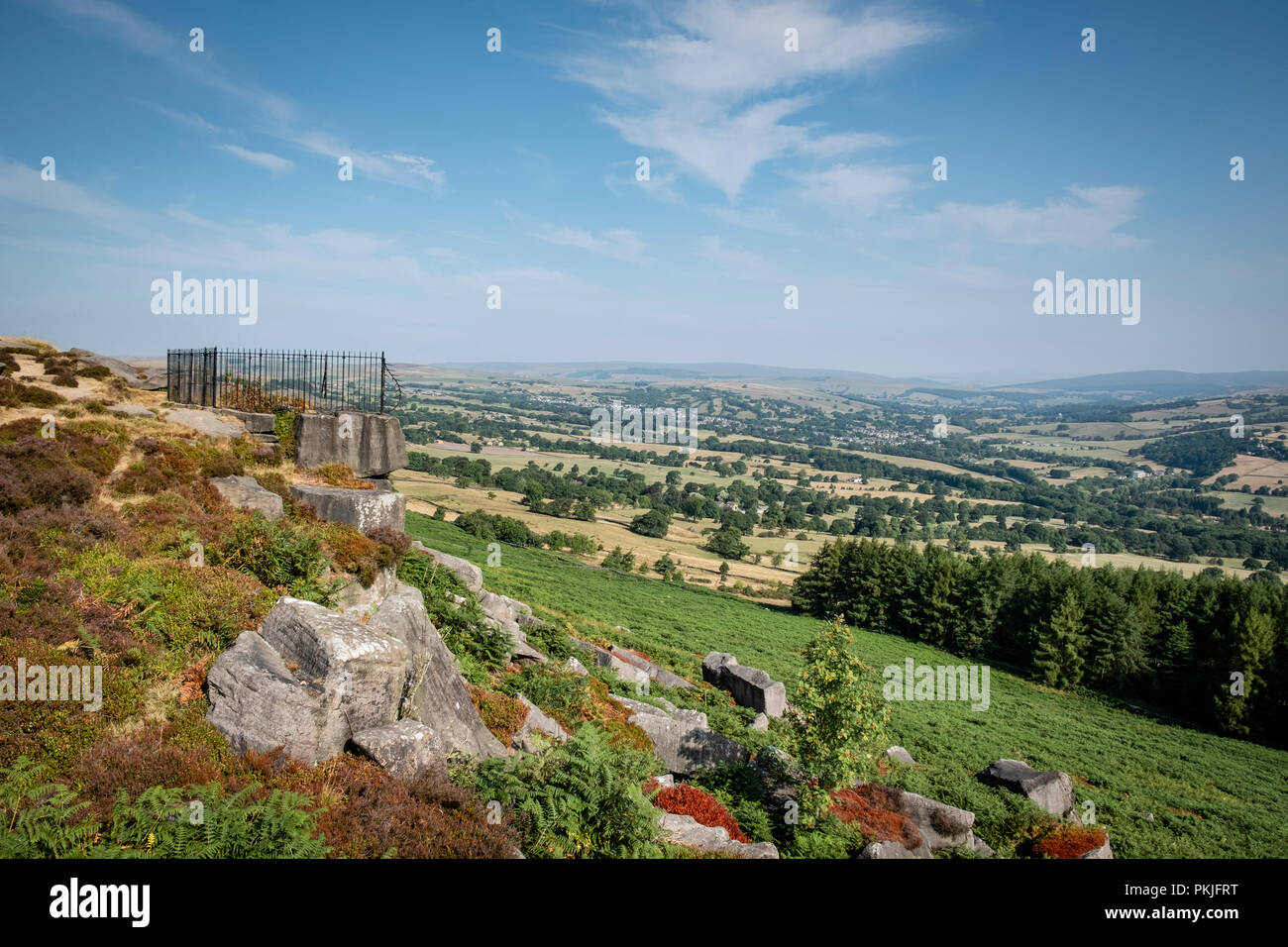 The Swastika Stone situated on Ilkley Moor, West Yorkshire, England, UK ...