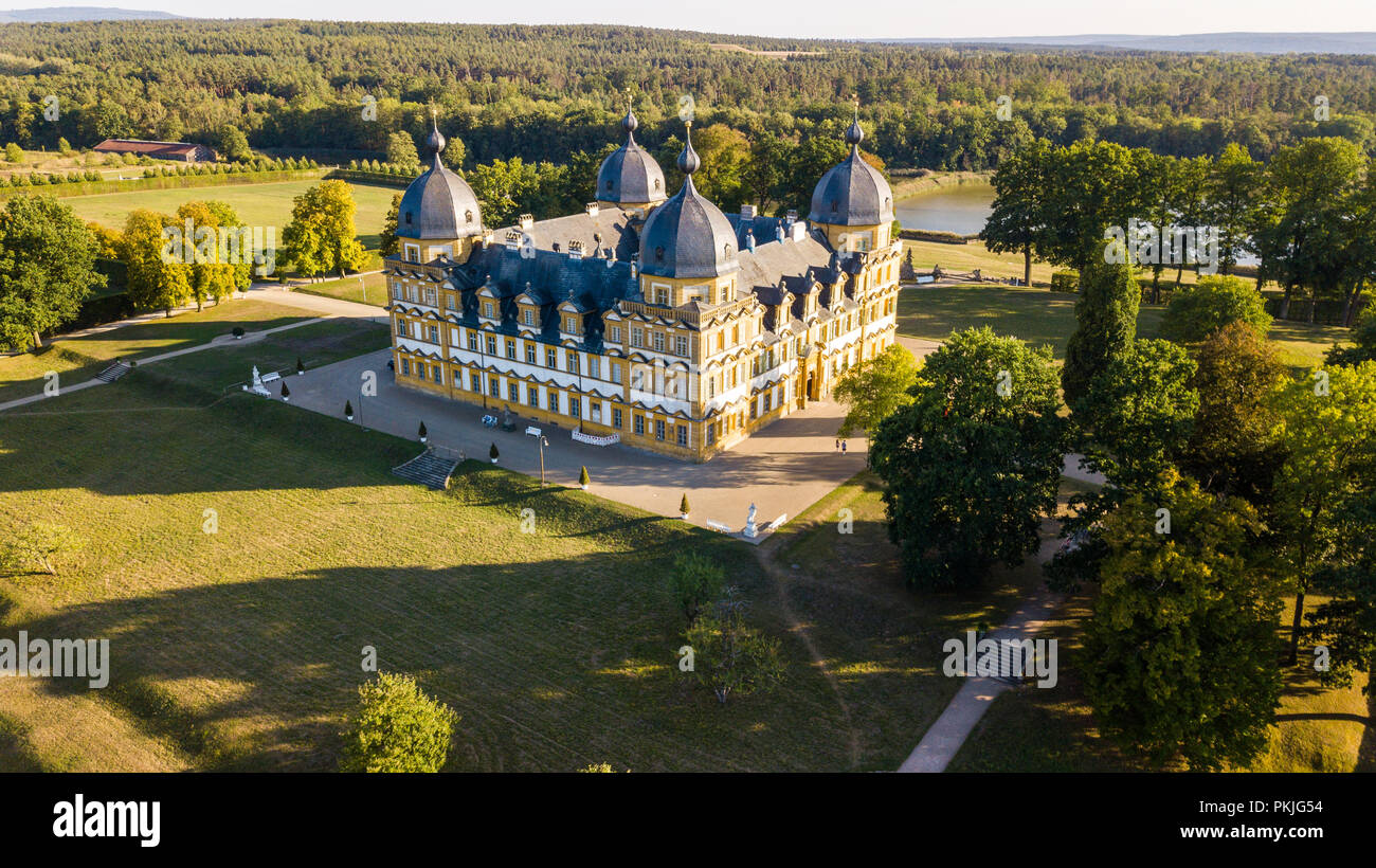 Schloss Seehof castle, Memmelsdorf, Upper Franconia, Bavaria, Germany ...