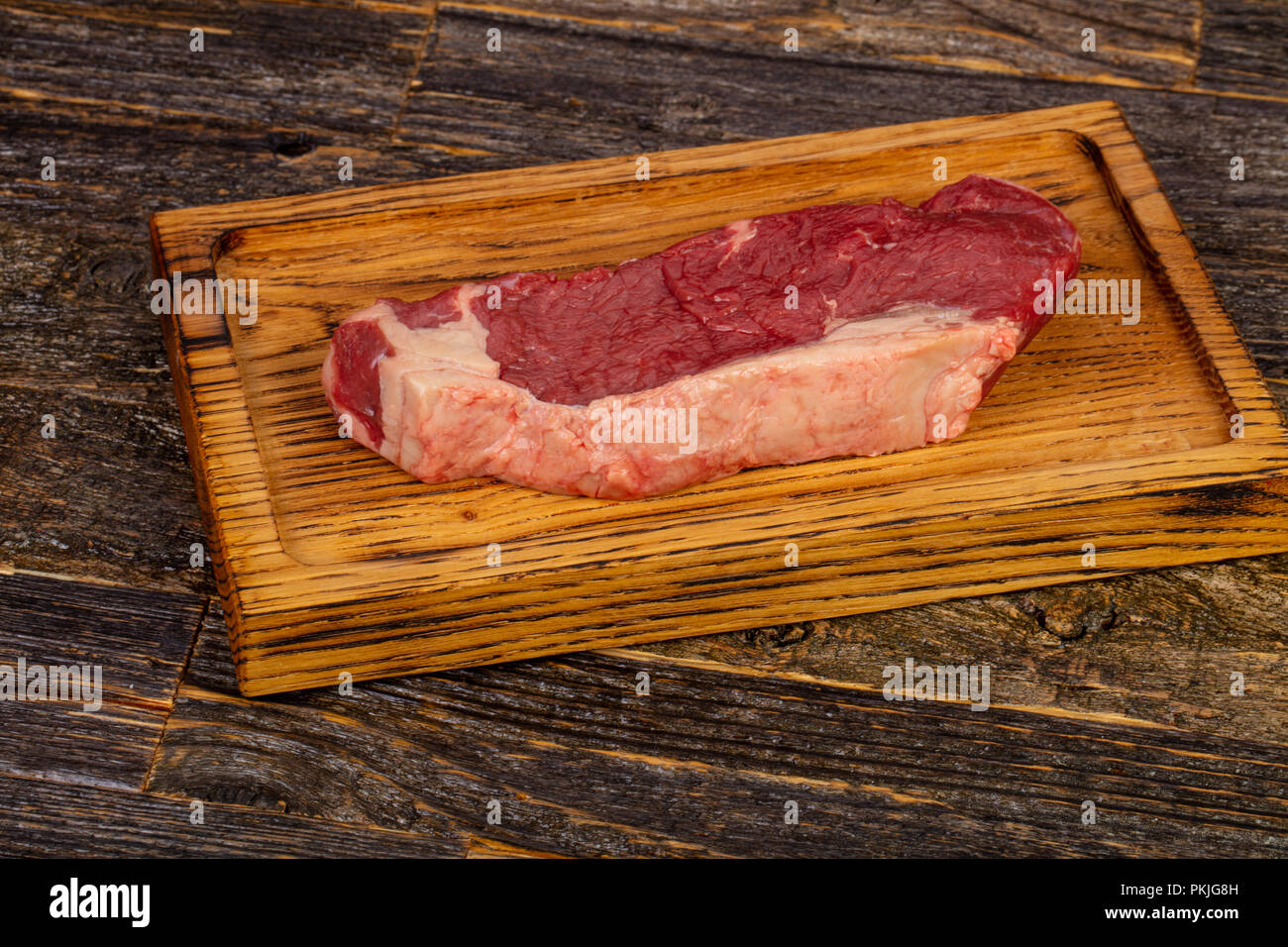 Raw beef steak Picanha Black Angus Stock Photo - Alamy