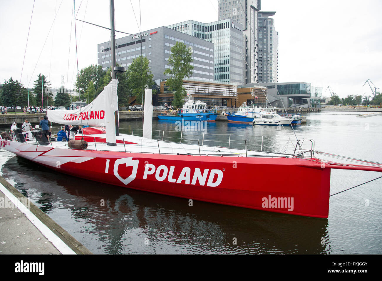 I love Poland, Volvo Open 70 racing yacht class, property of Polish ...