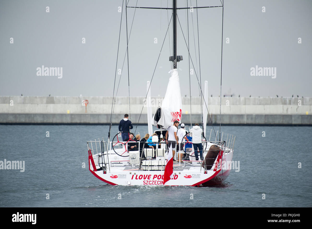 I love Poland, Volvo Open 70 racing yacht class, property of Polish ...