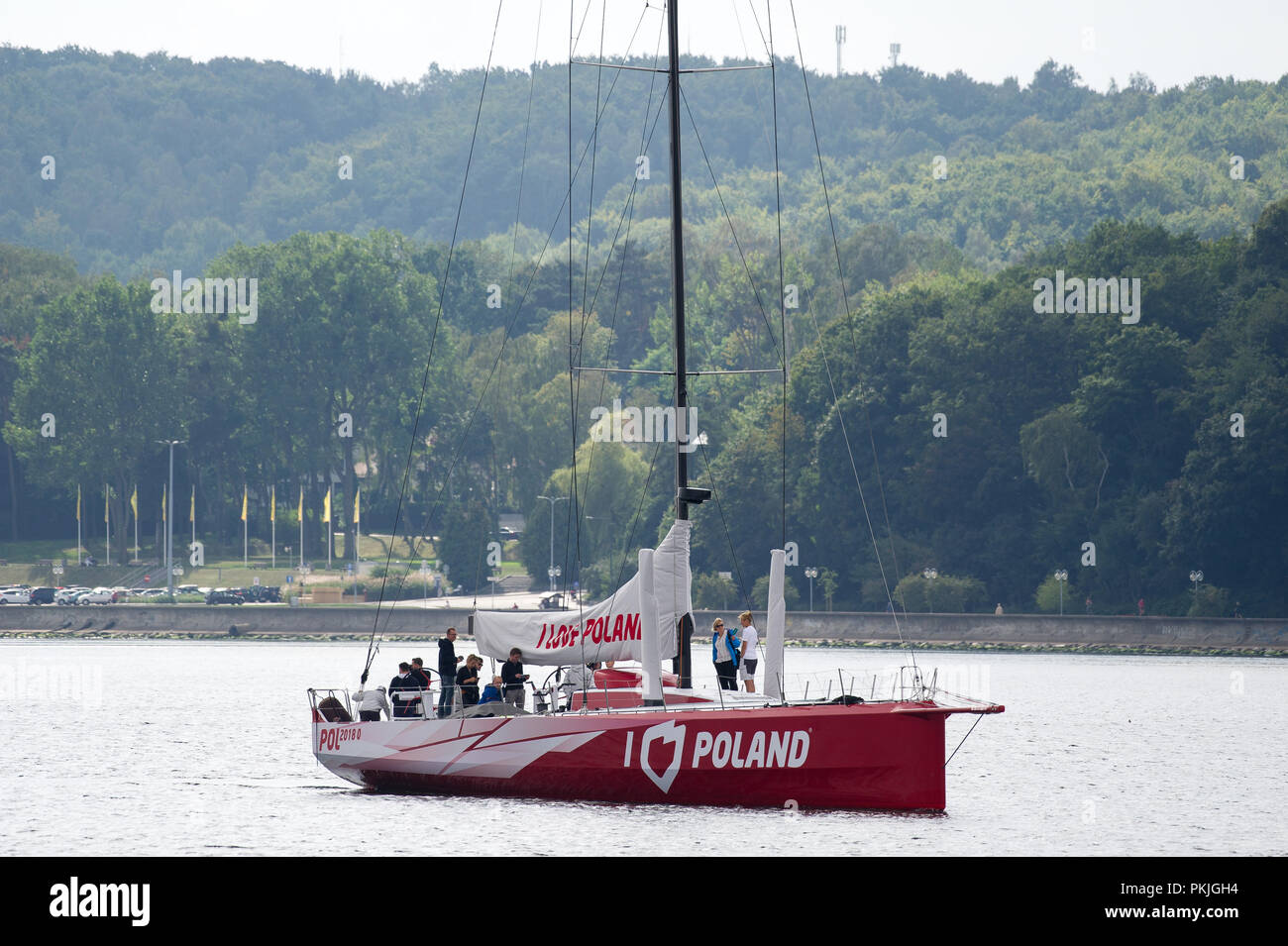I love Poland, Volvo Open 70 racing yacht class, property of Polish ...