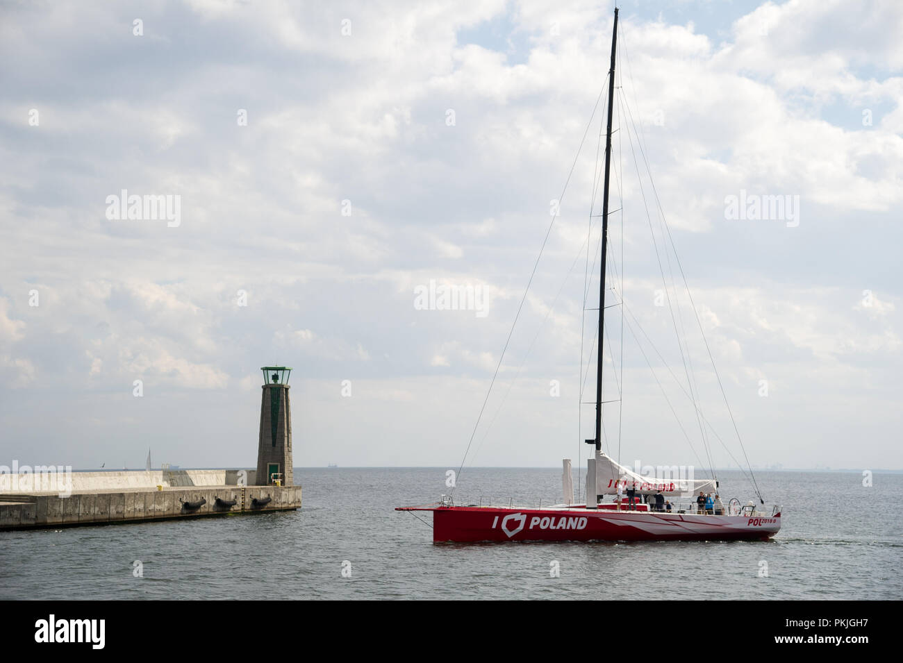 I love Poland, Volvo Open 70 racing yacht class, property of Polish ...