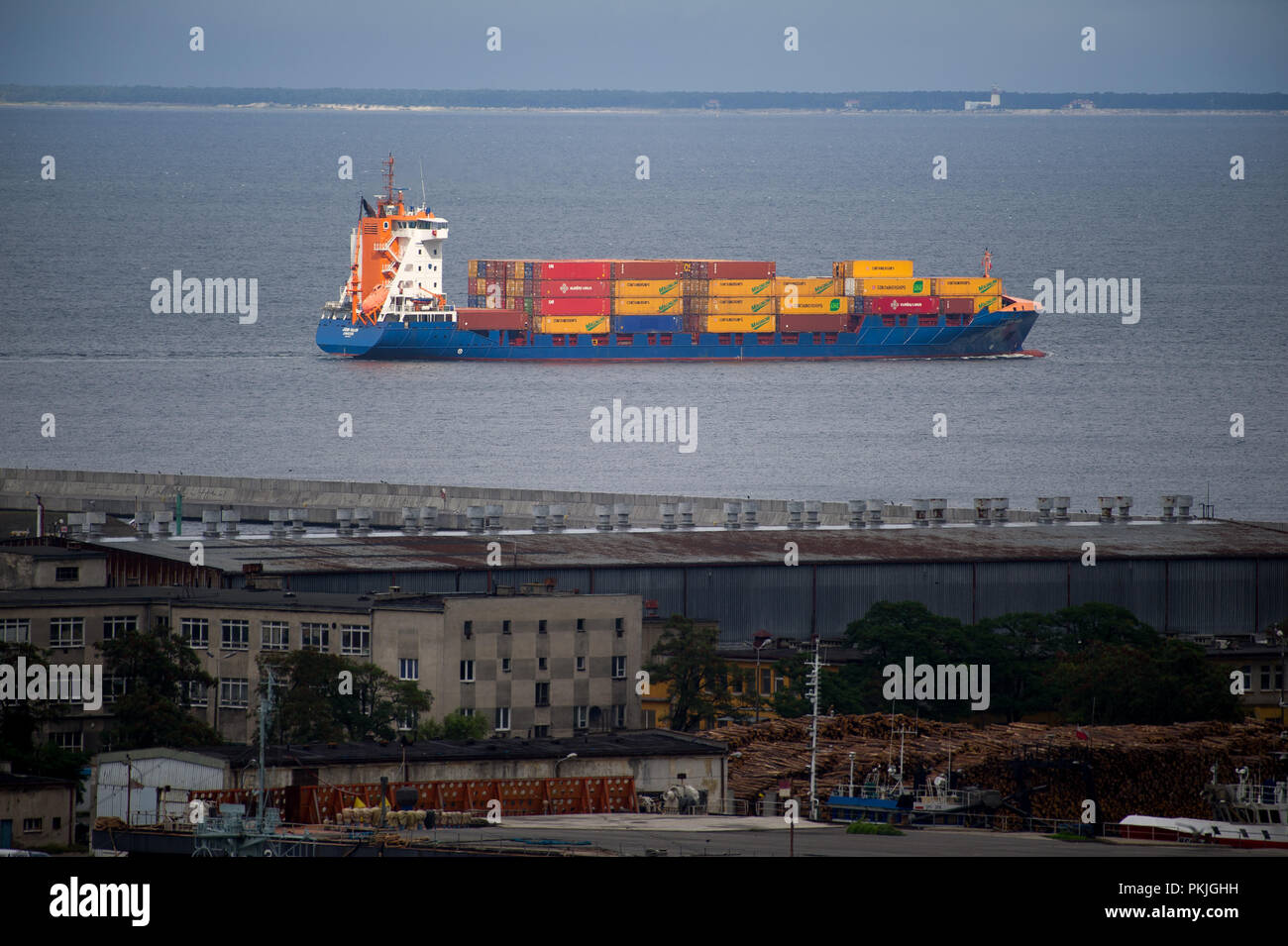 Container ship in Gdynia, Poland. September 12th 2018 © Wojciech ...