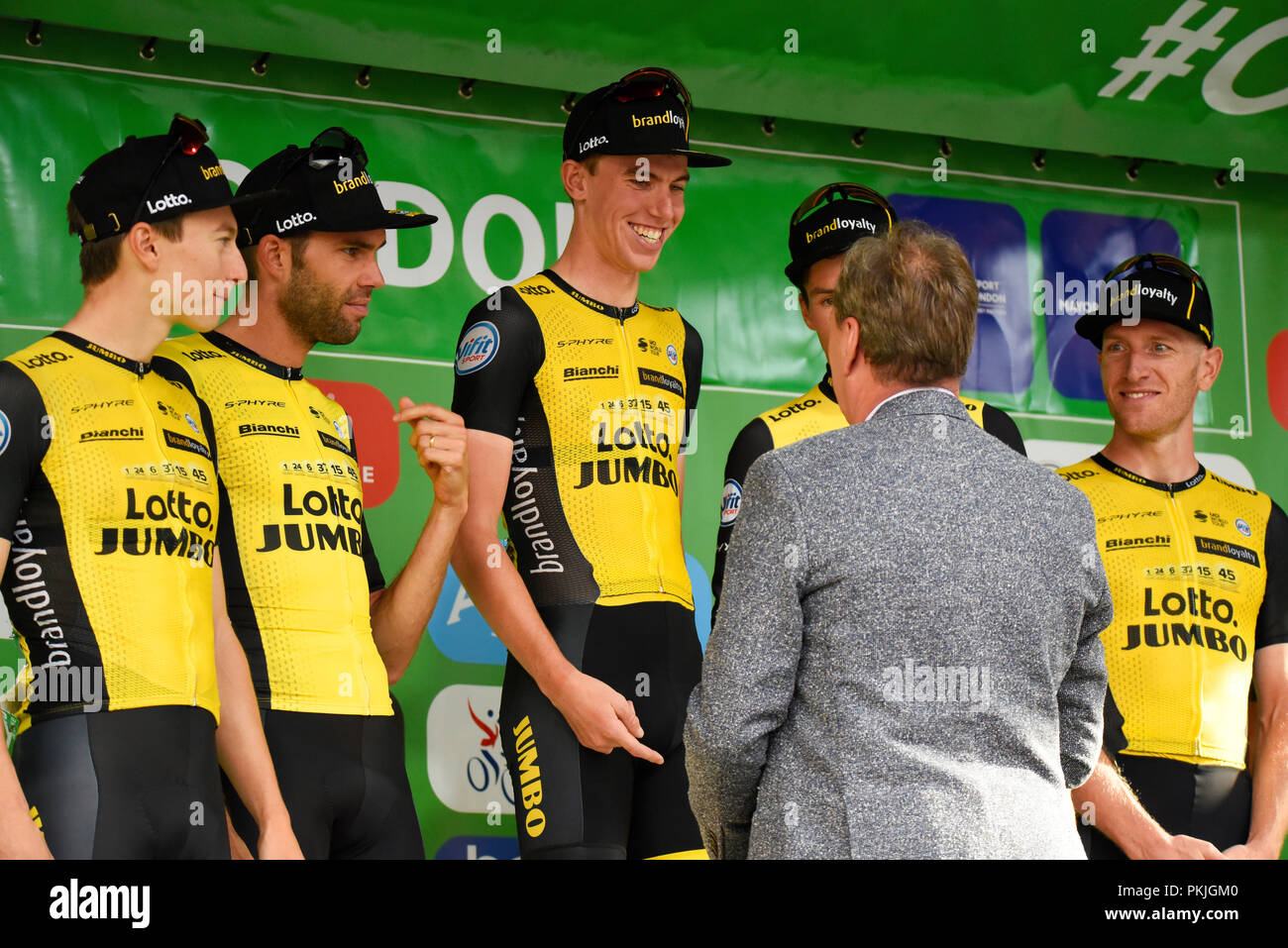 Team Lotto NL Jumbo winners of the Team Classification at the OVO ...