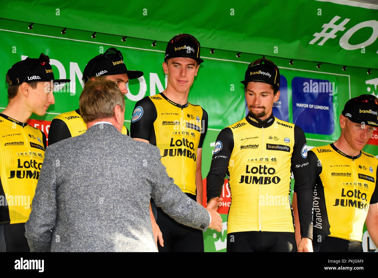 Team Lotto NL Jumbo winners of the Team Classification at the OVO ...