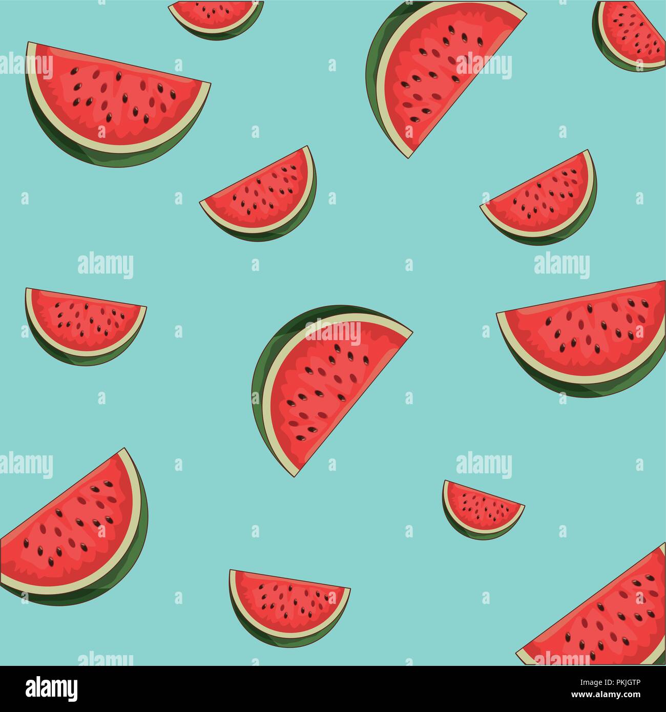 Watermelon pattern background Stock Vector Image & Art - Alamy