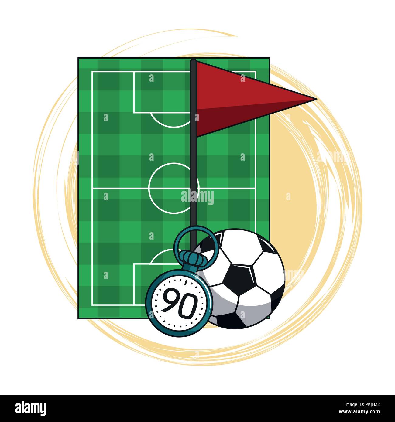 Soccer cartoon elements Stock Vector Image & Art - Alamy