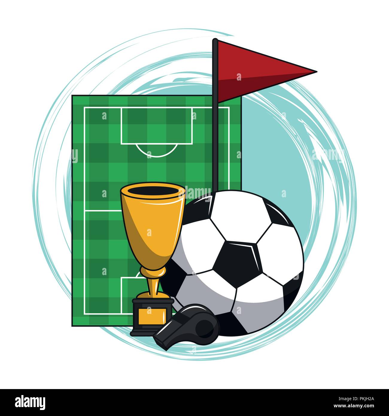 Soccer cartoon elements Stock Vector Image & Art - Alamy