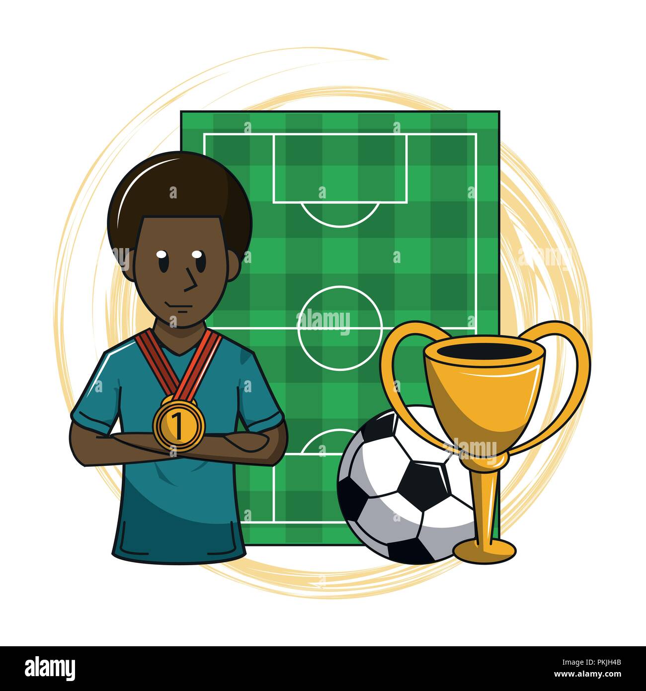 Soccer cartoon elements Stock Vector Image & Art - Alamy
