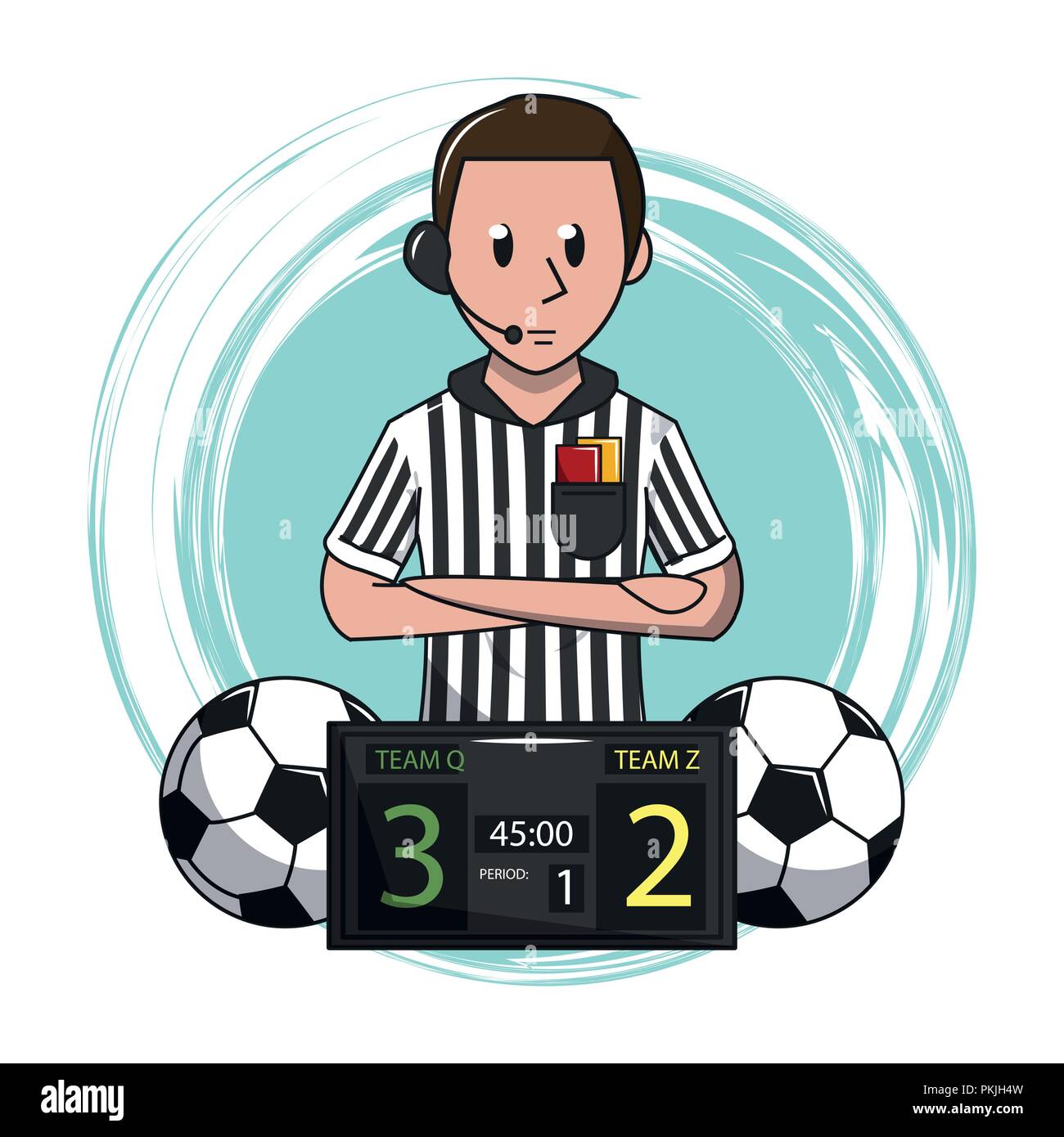 Cartoon scoring Cut Out Stock Images & Pictures - Alamy