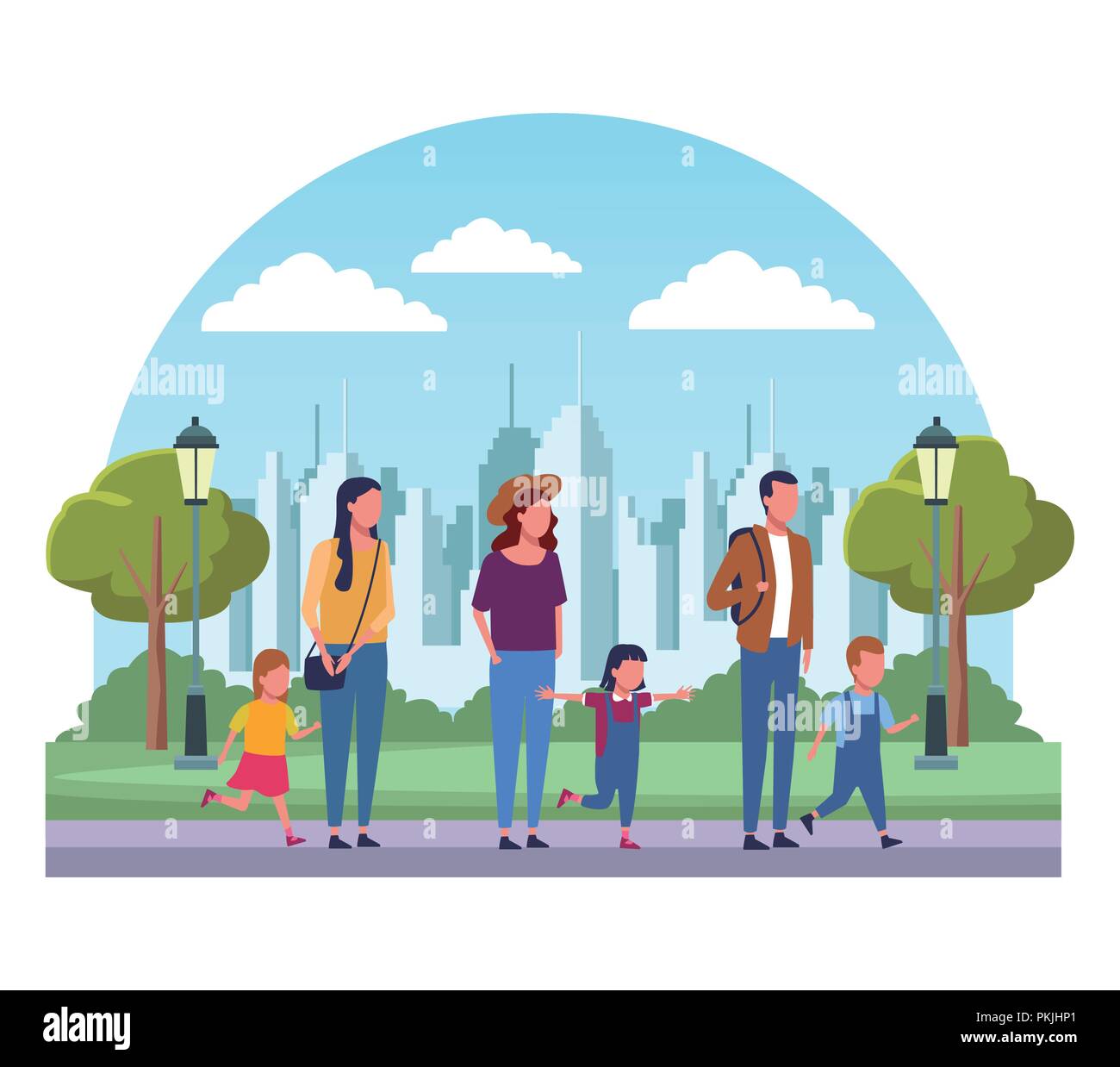 Natural families Cut Out Stock Images & Pictures - Alamy