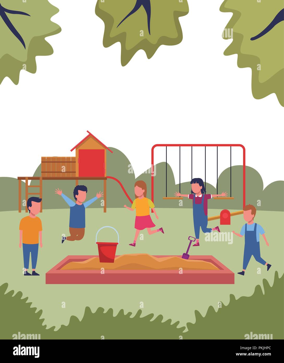 Garden games family Stock Vector Images - Alamy