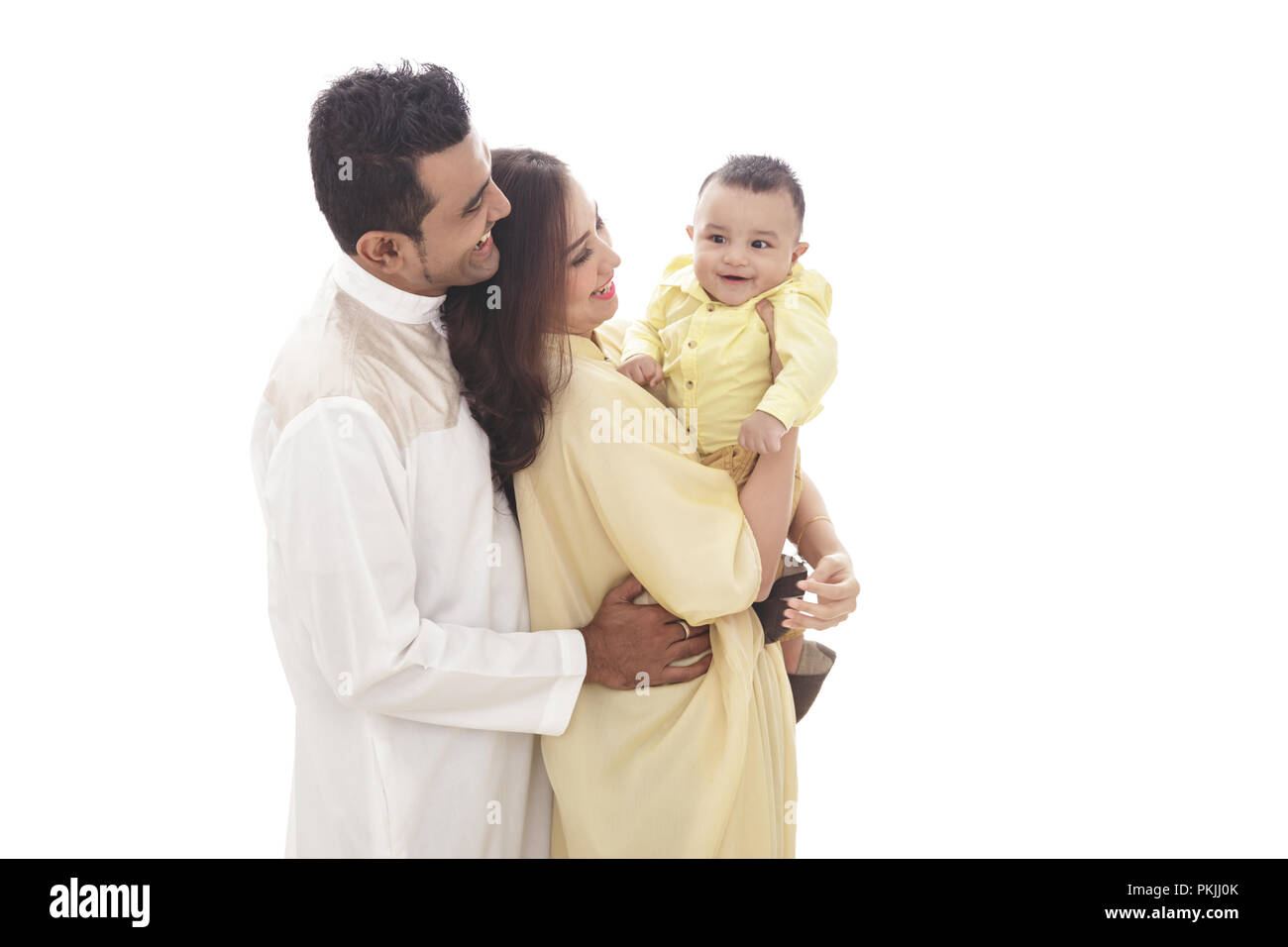 happy little family with cute baby Stock Photo - Alamy