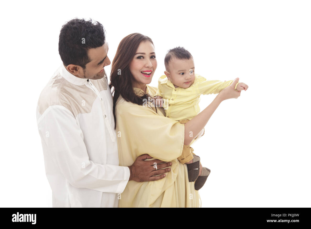 happy little family with cute baby Stock Photo - Alamy