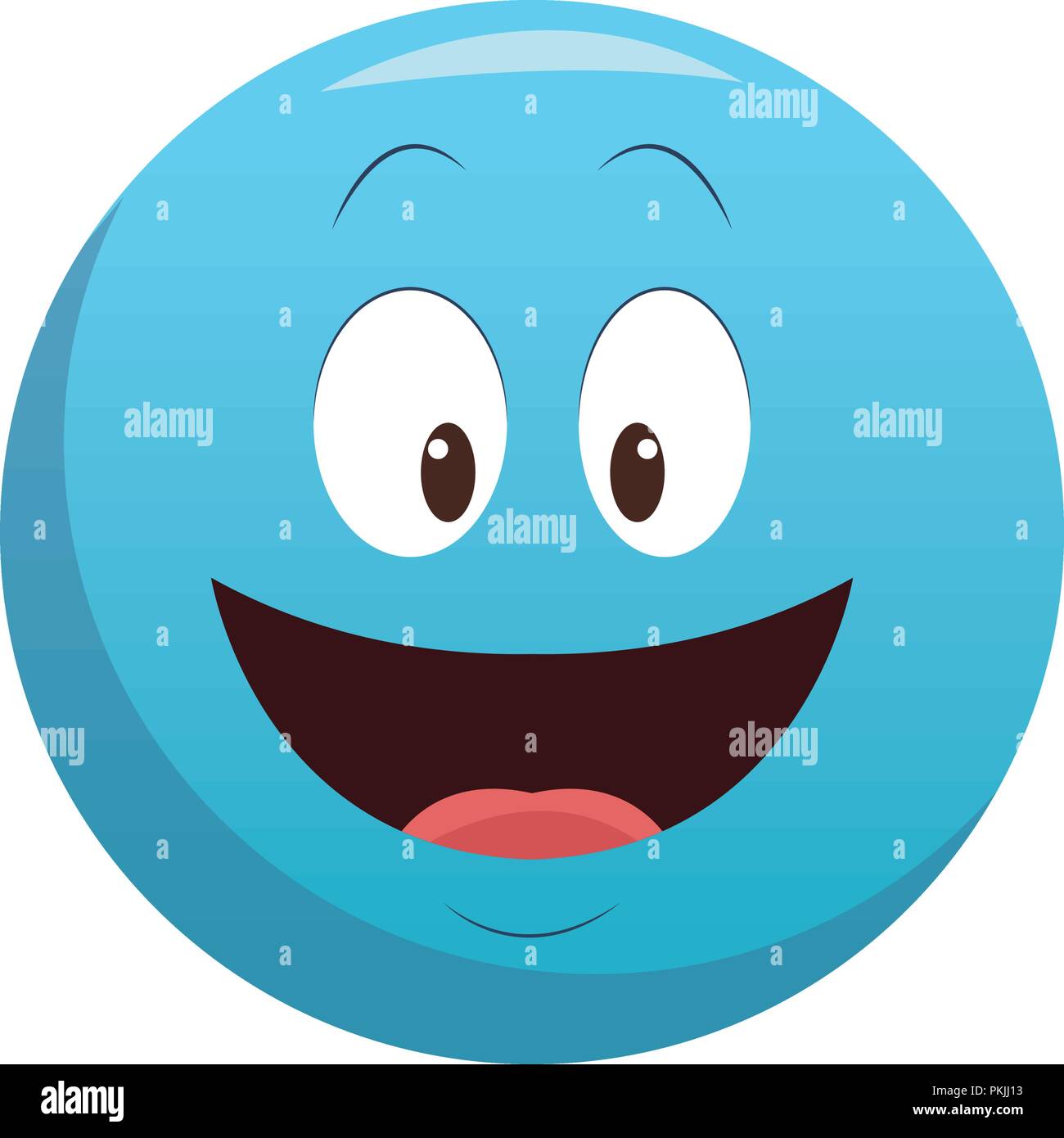 Smiling chat emoticon Stock Vector Image & Art - Alamy
