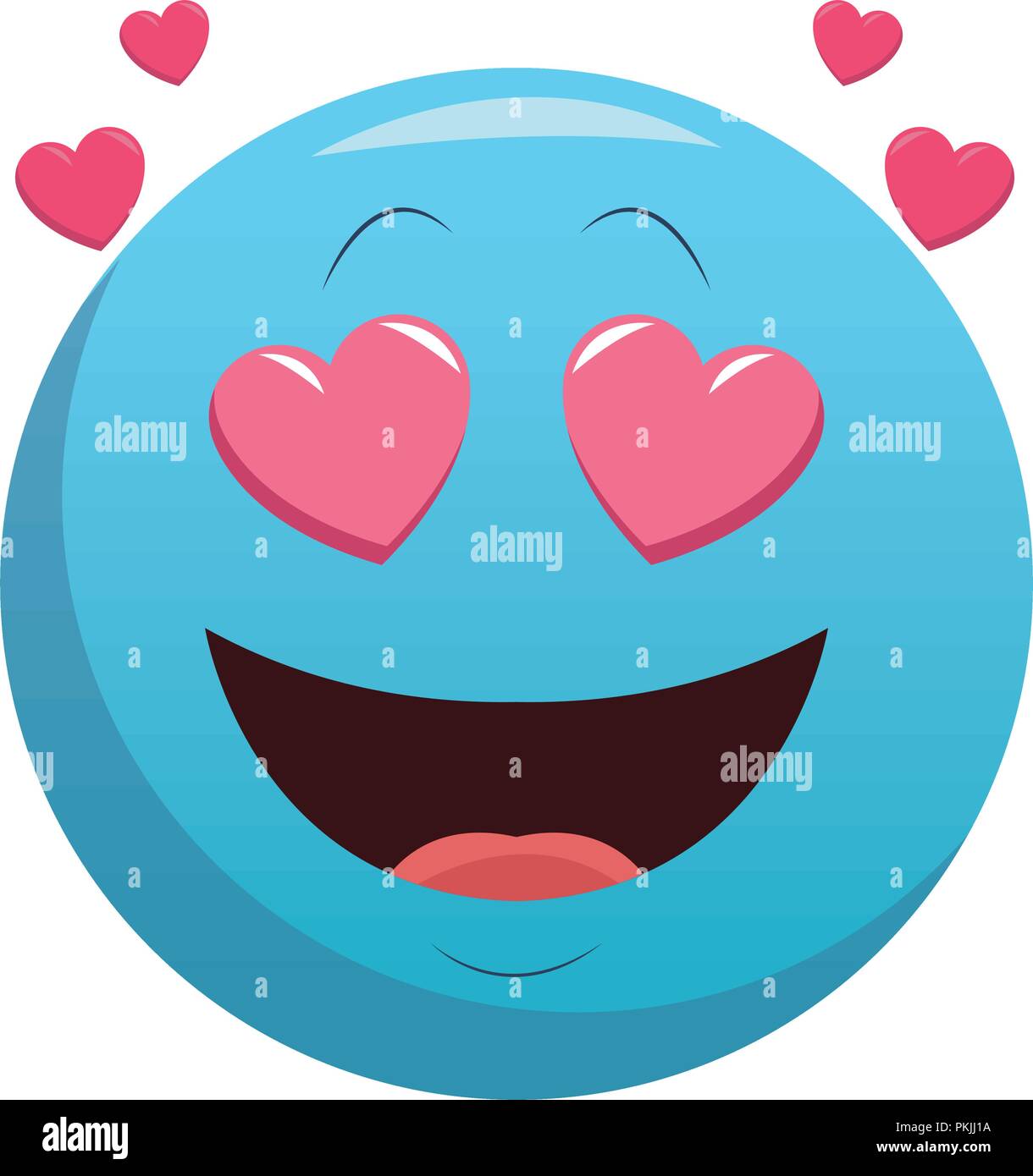In love chat emoticon Stock Vector Image & Art - Alamy