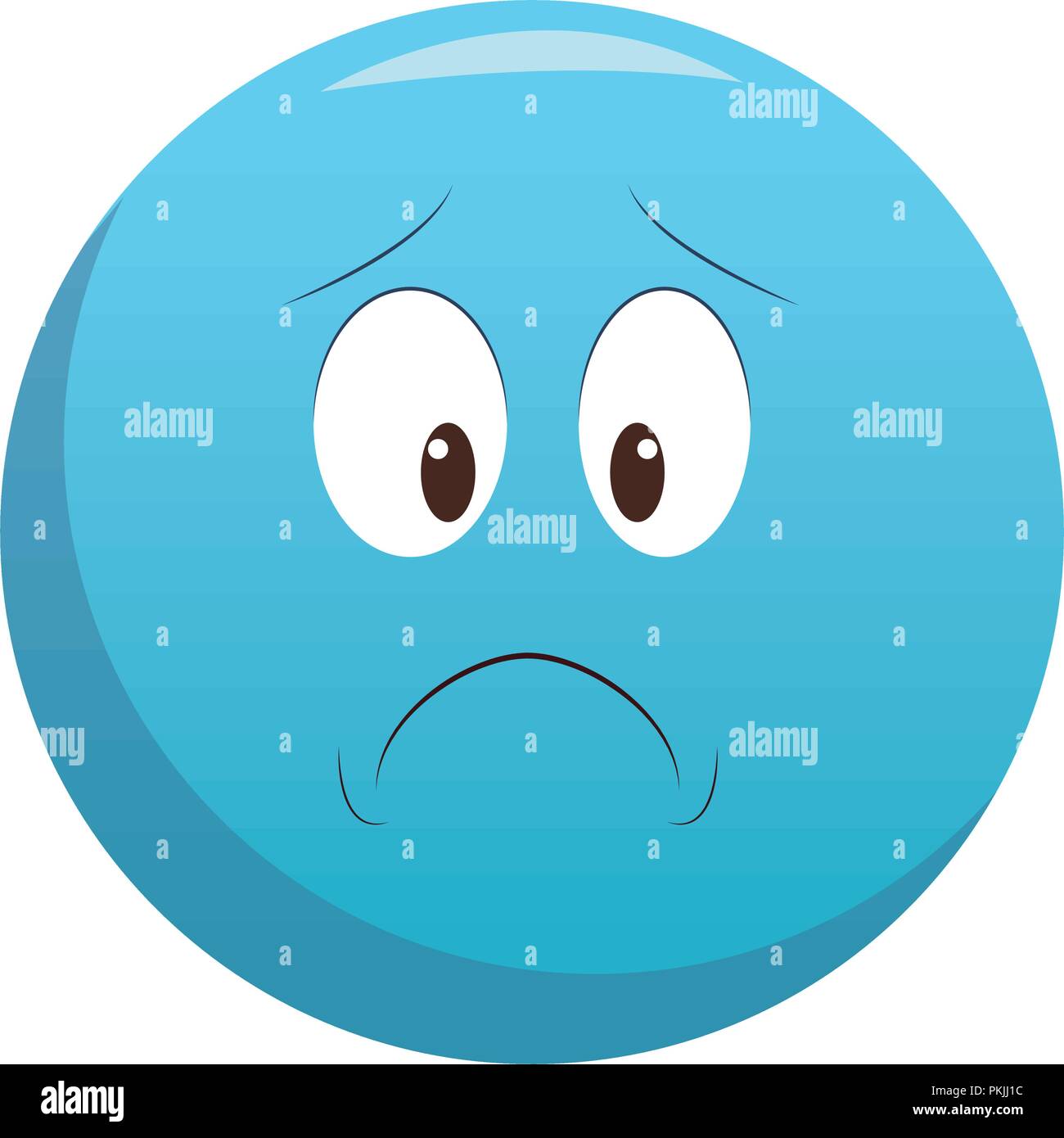 Sad chat emoticon Stock Vector Image & Art - Alamy