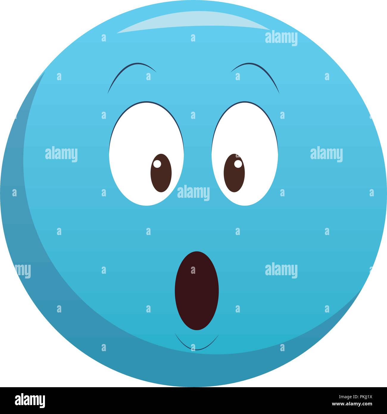 Surprised chat emoticon Stock Vector Image & Art - Alamy