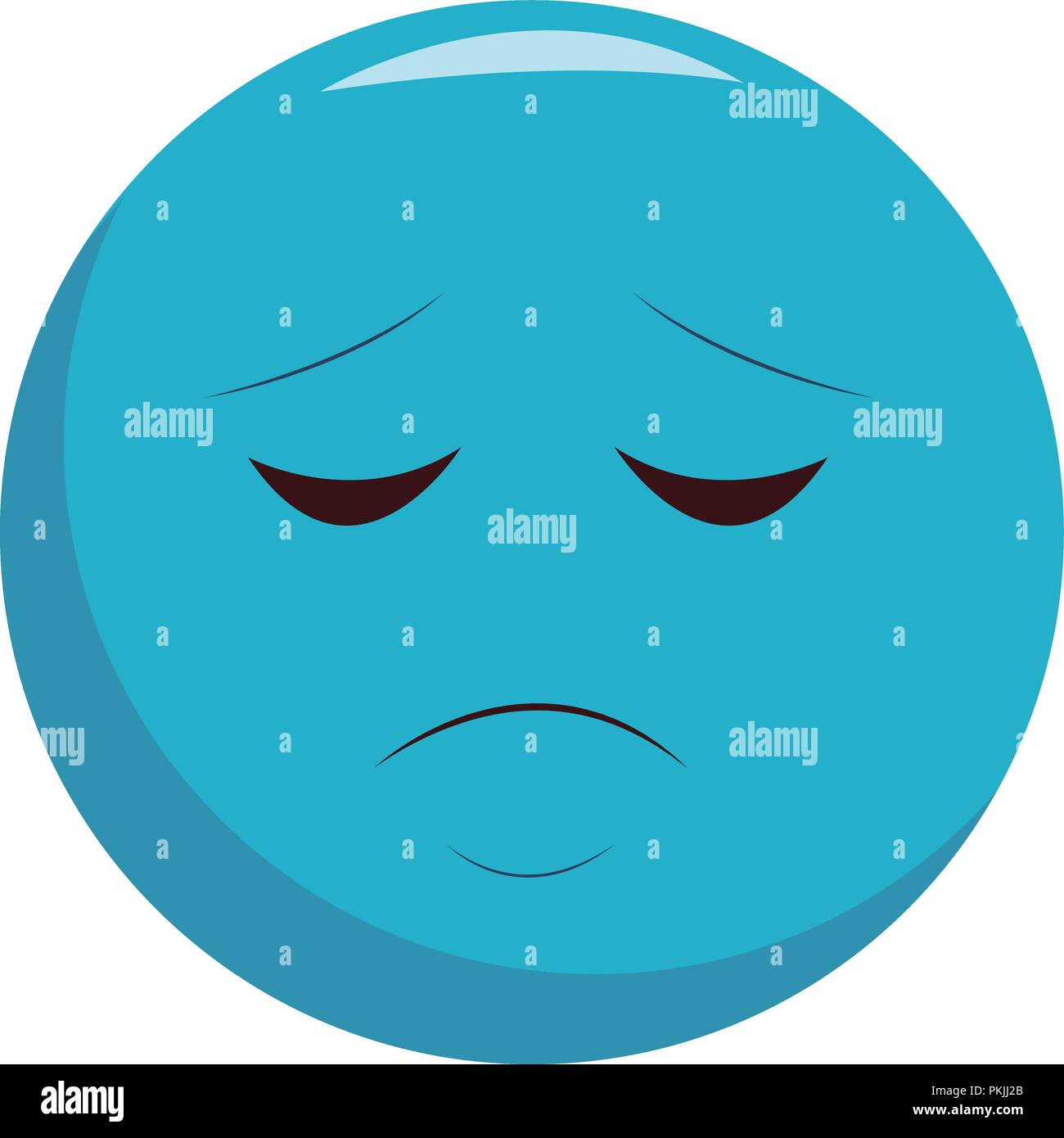 Sad chat emoticon Stock Vector Image & Art - Alamy