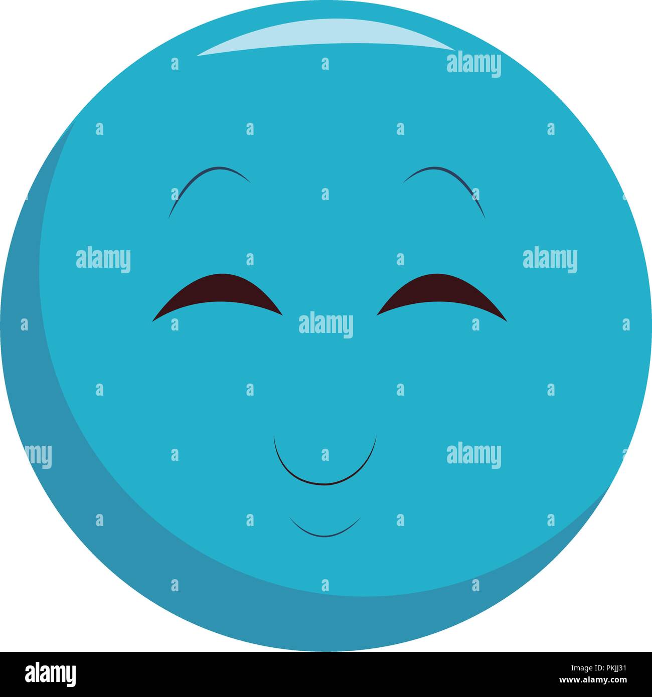 Smiling chat emoticon Stock Vector Image & Art - Alamy