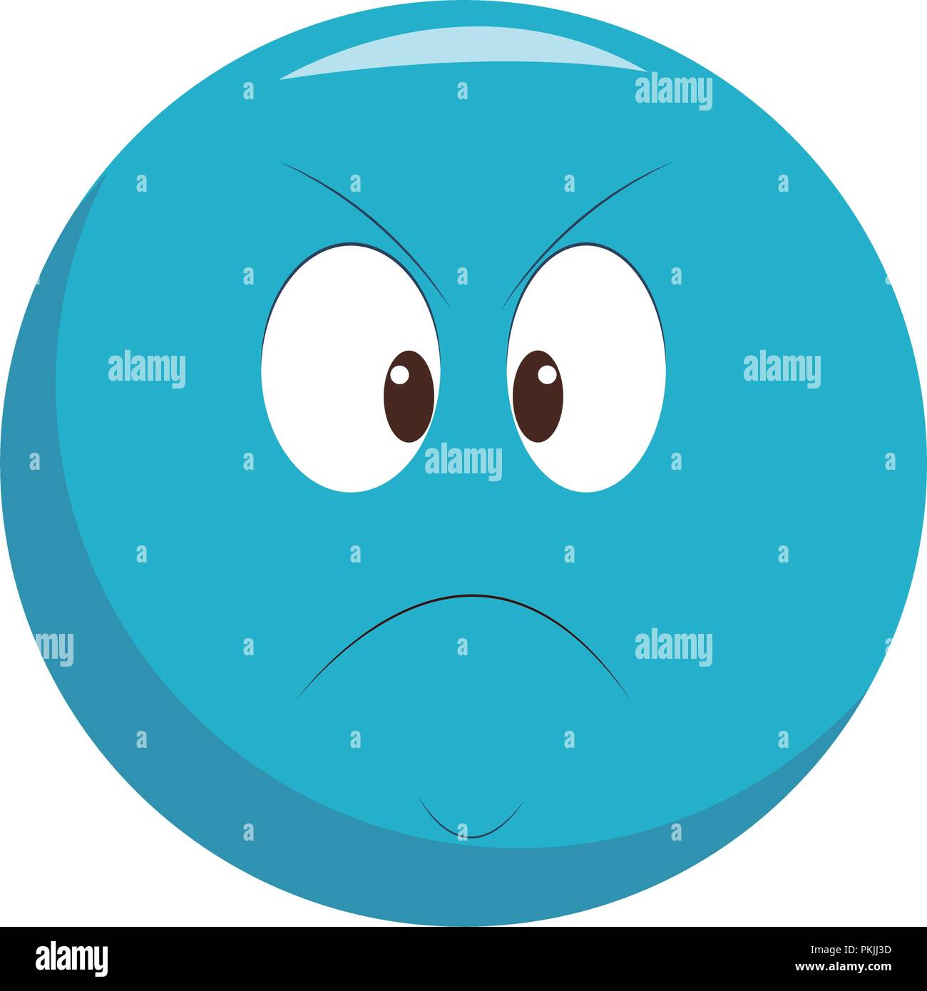 Angry chat emoticon Stock Vector Image & Art - Alamy