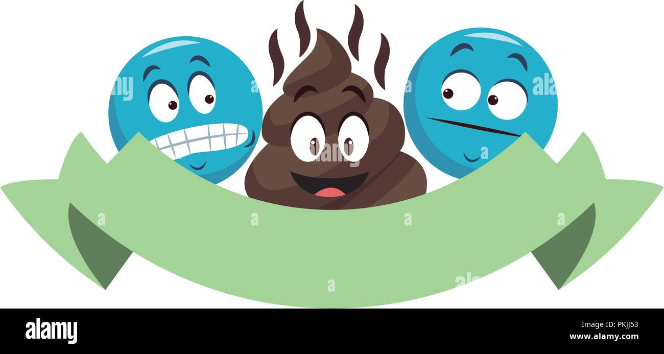 Chat emoticons with ribbon banner Stock Vector Image & Art - Alamy