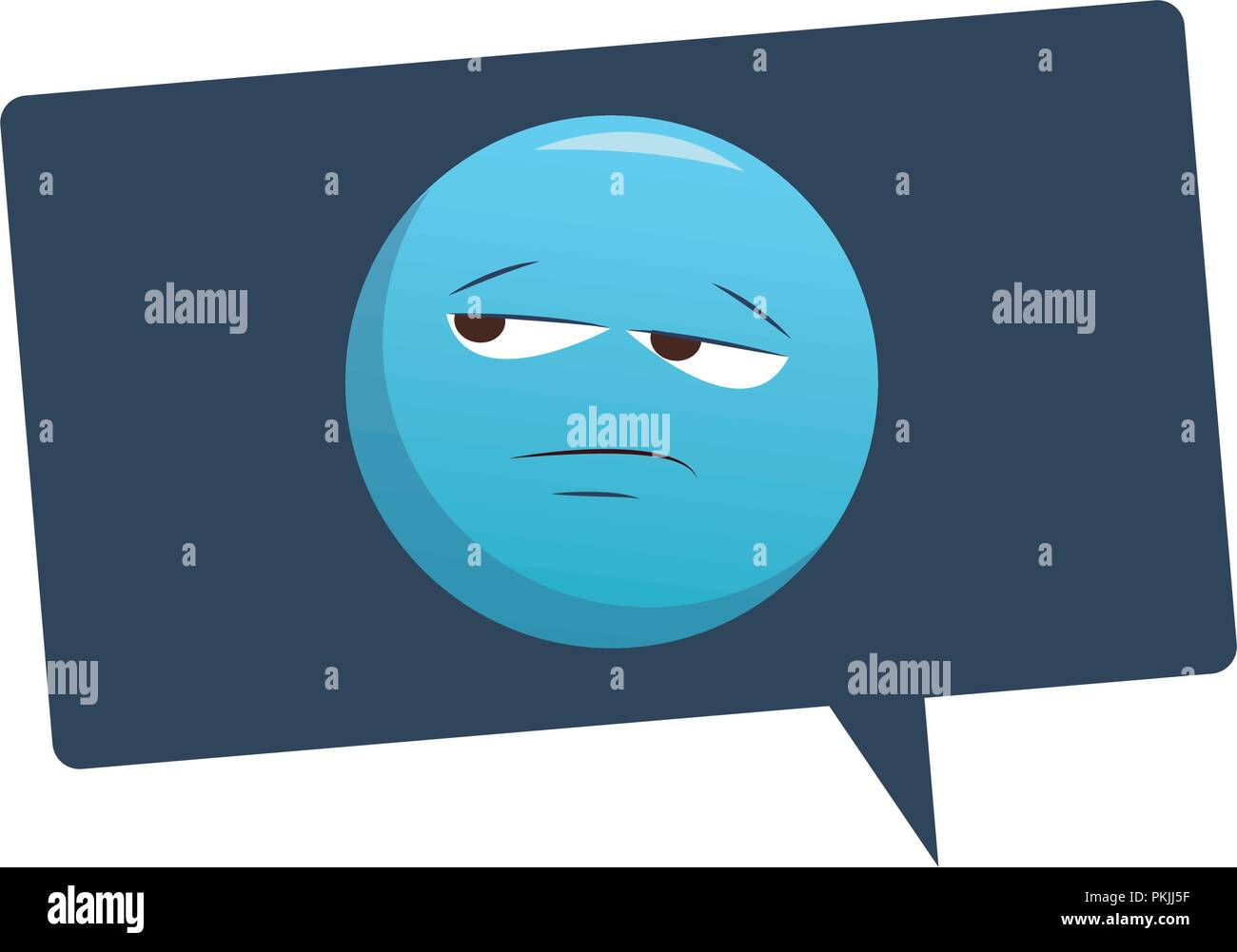 Bored emoticon in bubble Stock Vector Image & Art - Alamy