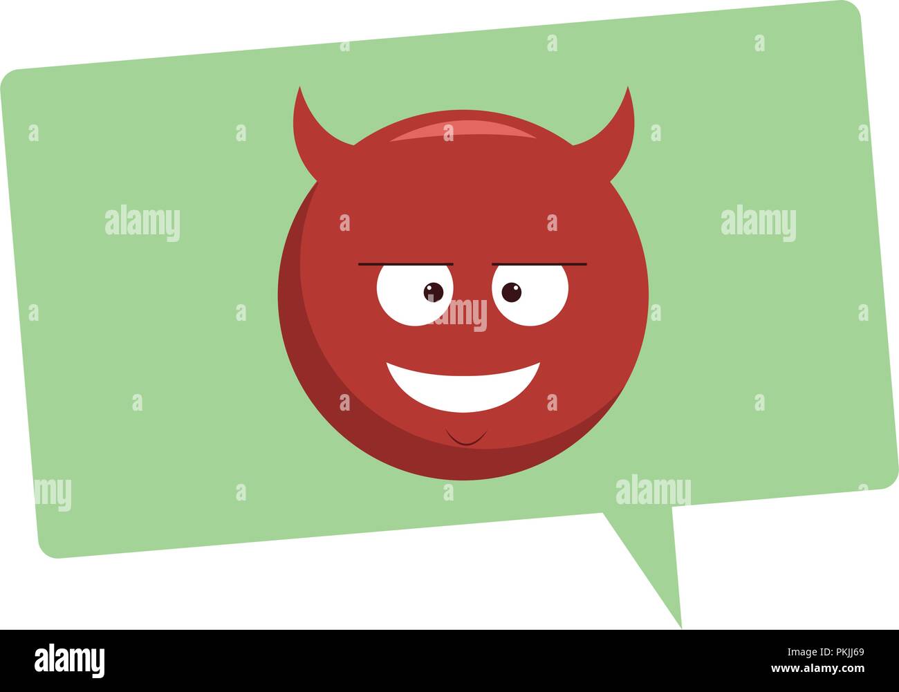 Cartoon devil bubble hi-res stock photography and images - Alamy