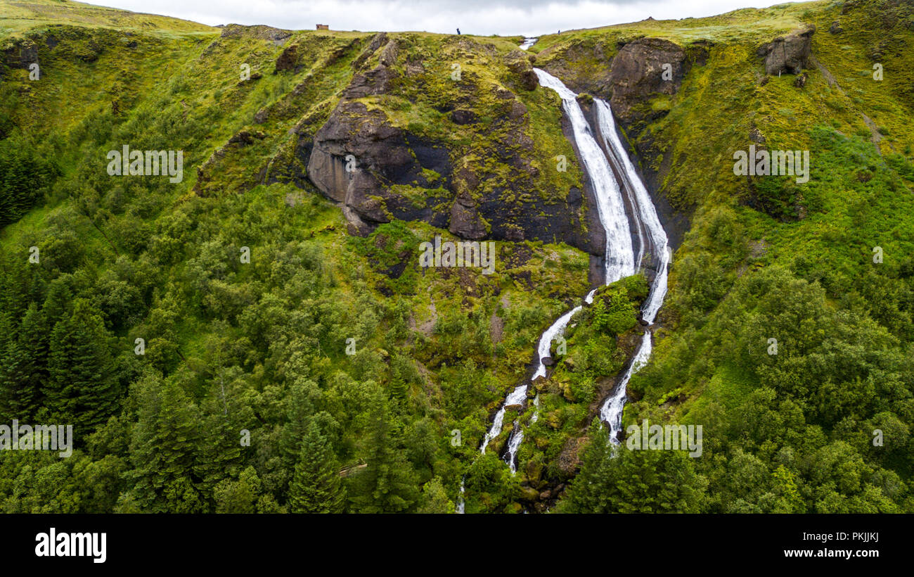 Systrafoss Waterfall, Kirkjubæjarklaustur, Iceland Stock Photo - Alamy