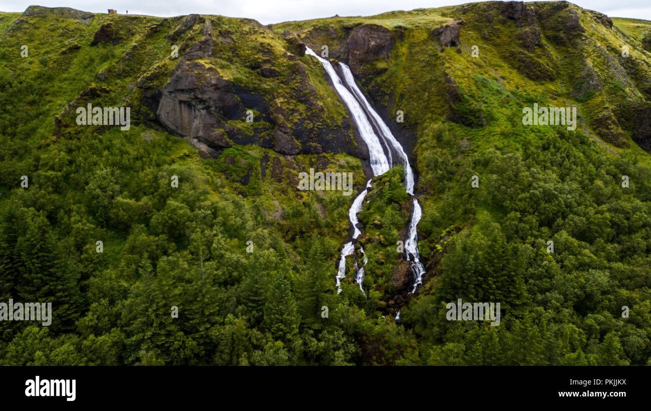 Systrafoss Waterfall, Kirkjubæjarklaustur, Iceland Stock Photo - Alamy