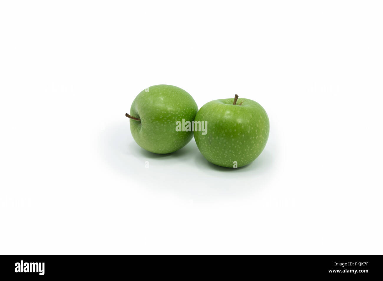 juicy green apples,isolated on a white background Stock Photo - Alamy