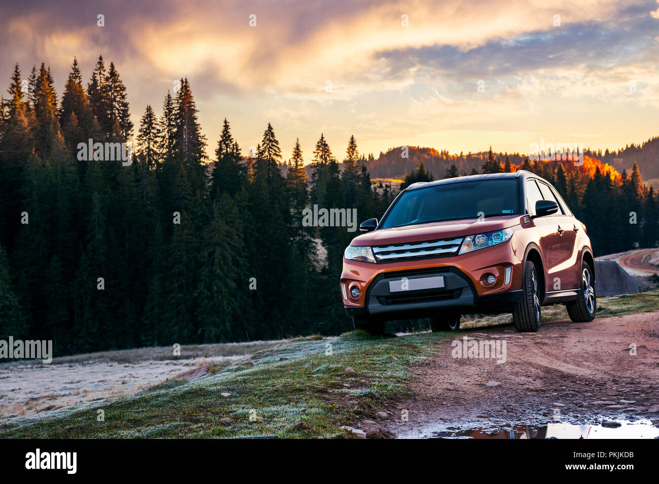 Beautiful scenery background car background hi-res stock photography ...
