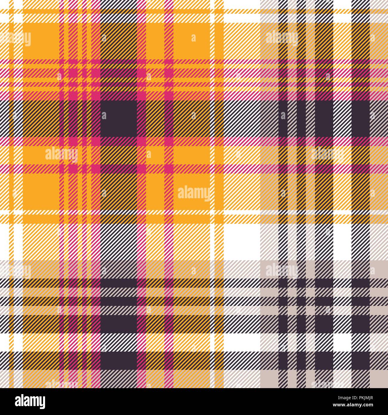 Orange plaid seamless pattern. Vector illustration Stock Vector Image ...