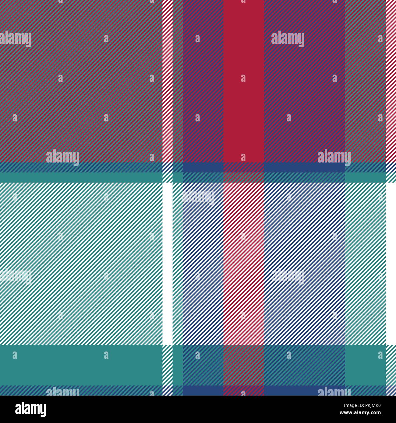 Abstract check plaid asymmetric seamless pattern. Vector illustration ...