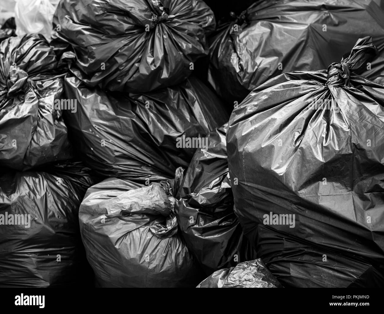 Black bin bag texture hi-res stock photography and images - Alamy