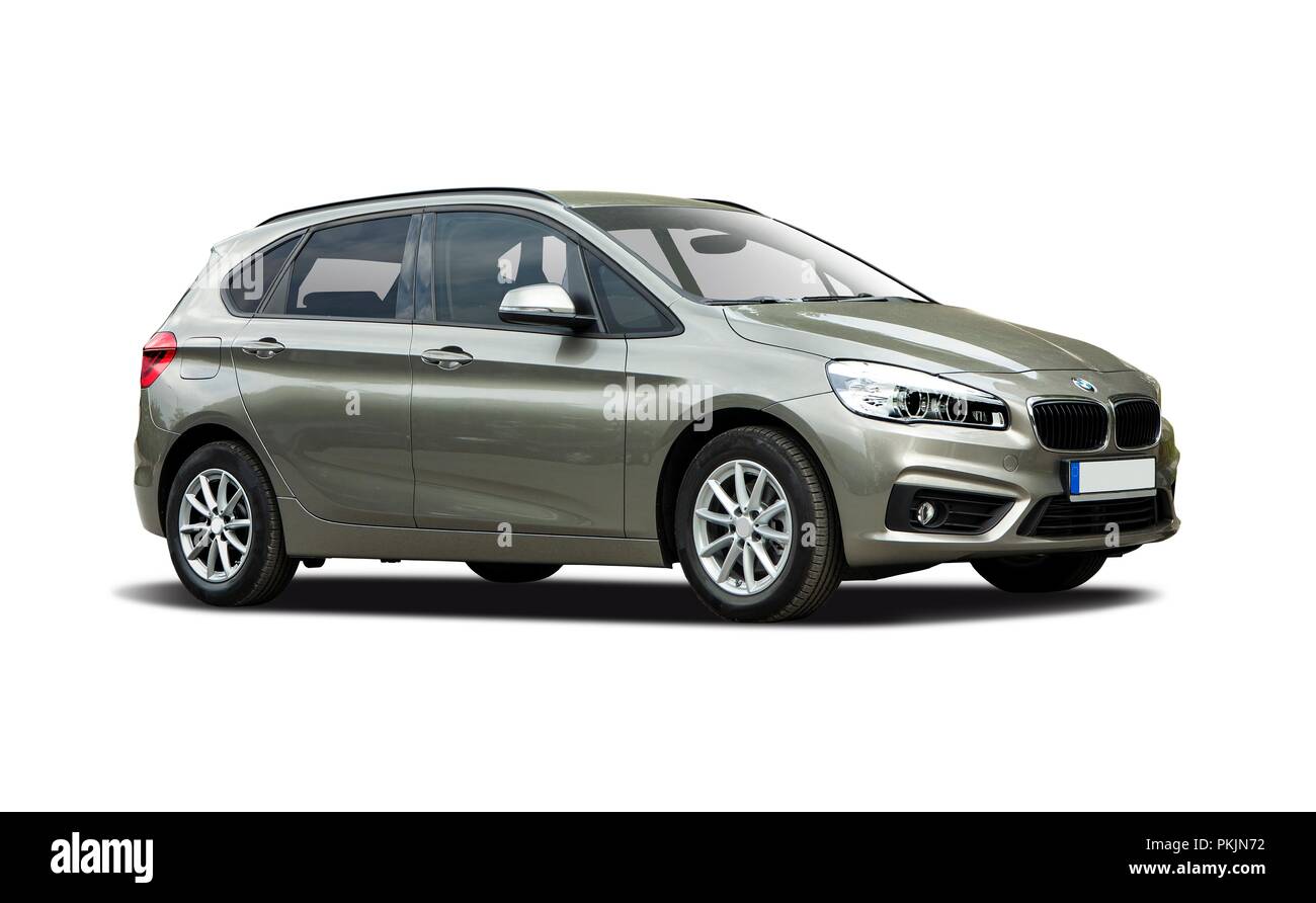 German compact car isolated on white Stock Photo - Alamy