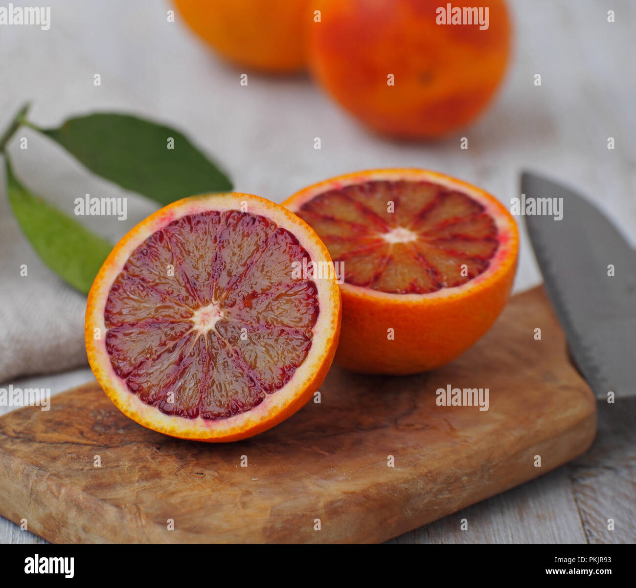 Red Sicilian orange cooked for juice Stock Photo - Alamy