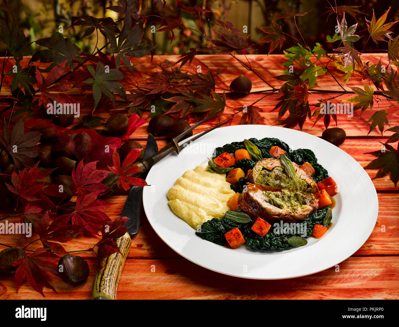 Pork tenderloin fine dining hi-res stock photography and images - Alamy