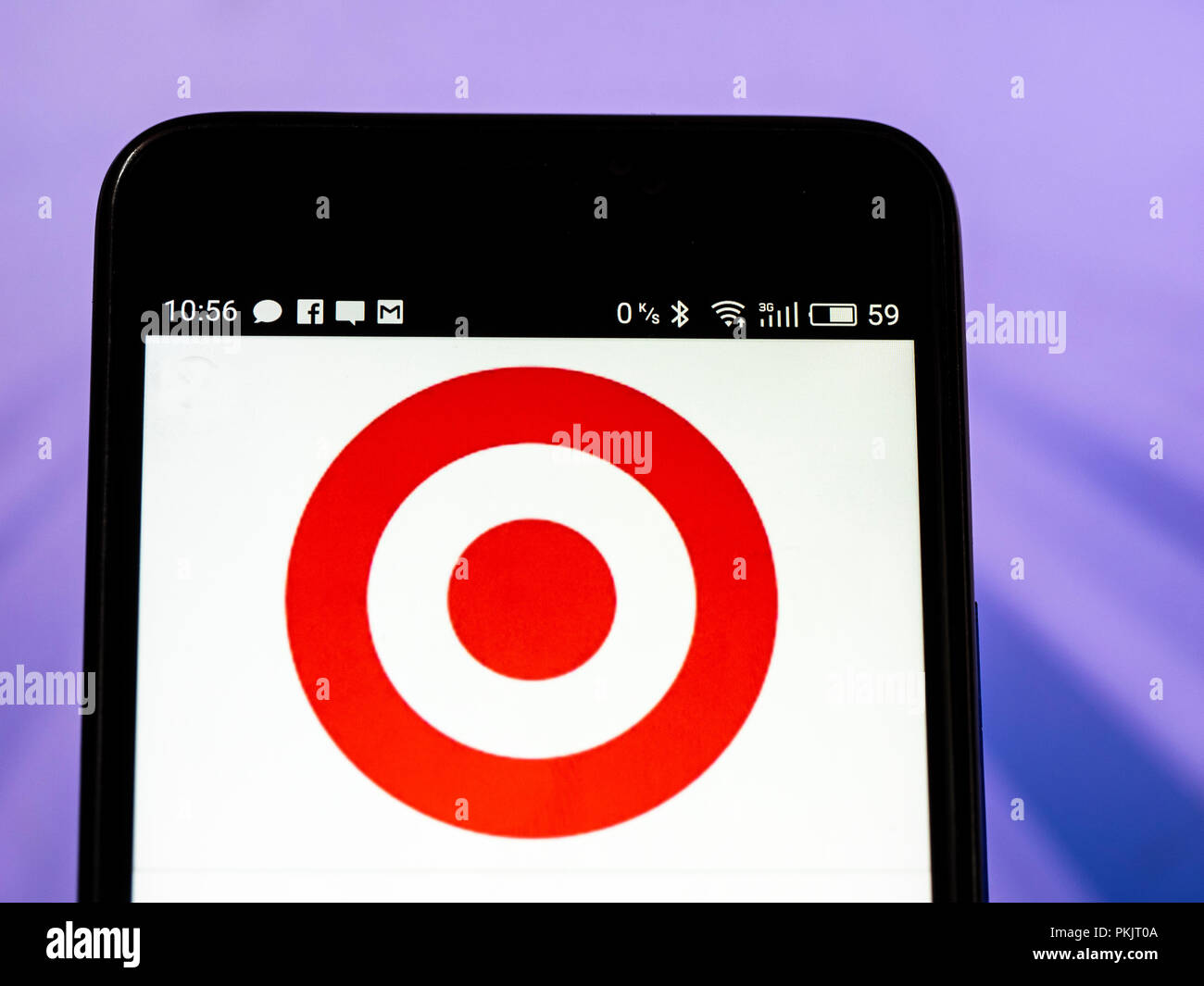 Target Corporation logo seen displayed on smart phone Stock Photo - Alamy