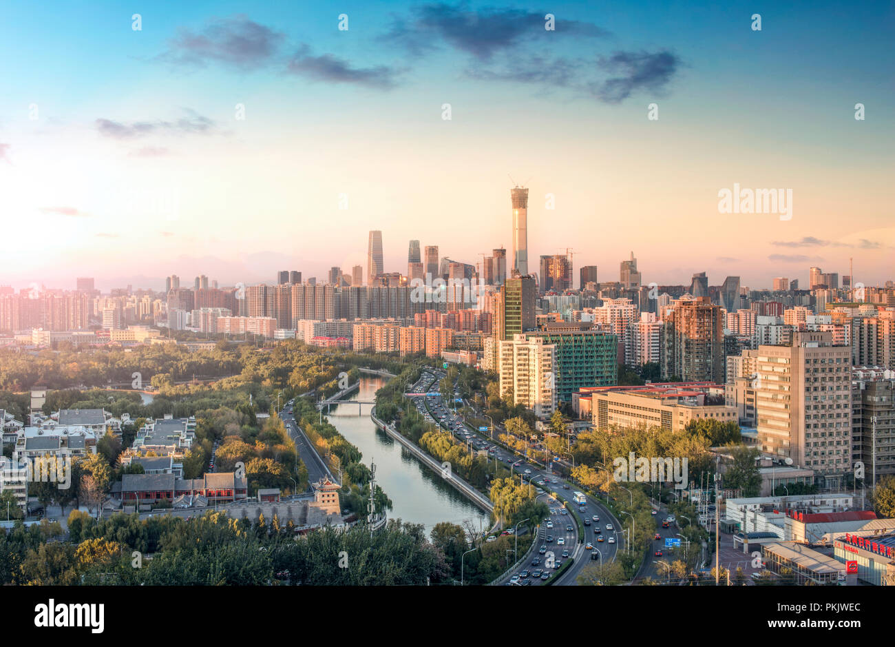 Beijing urban construction Stock Photo - Alamy