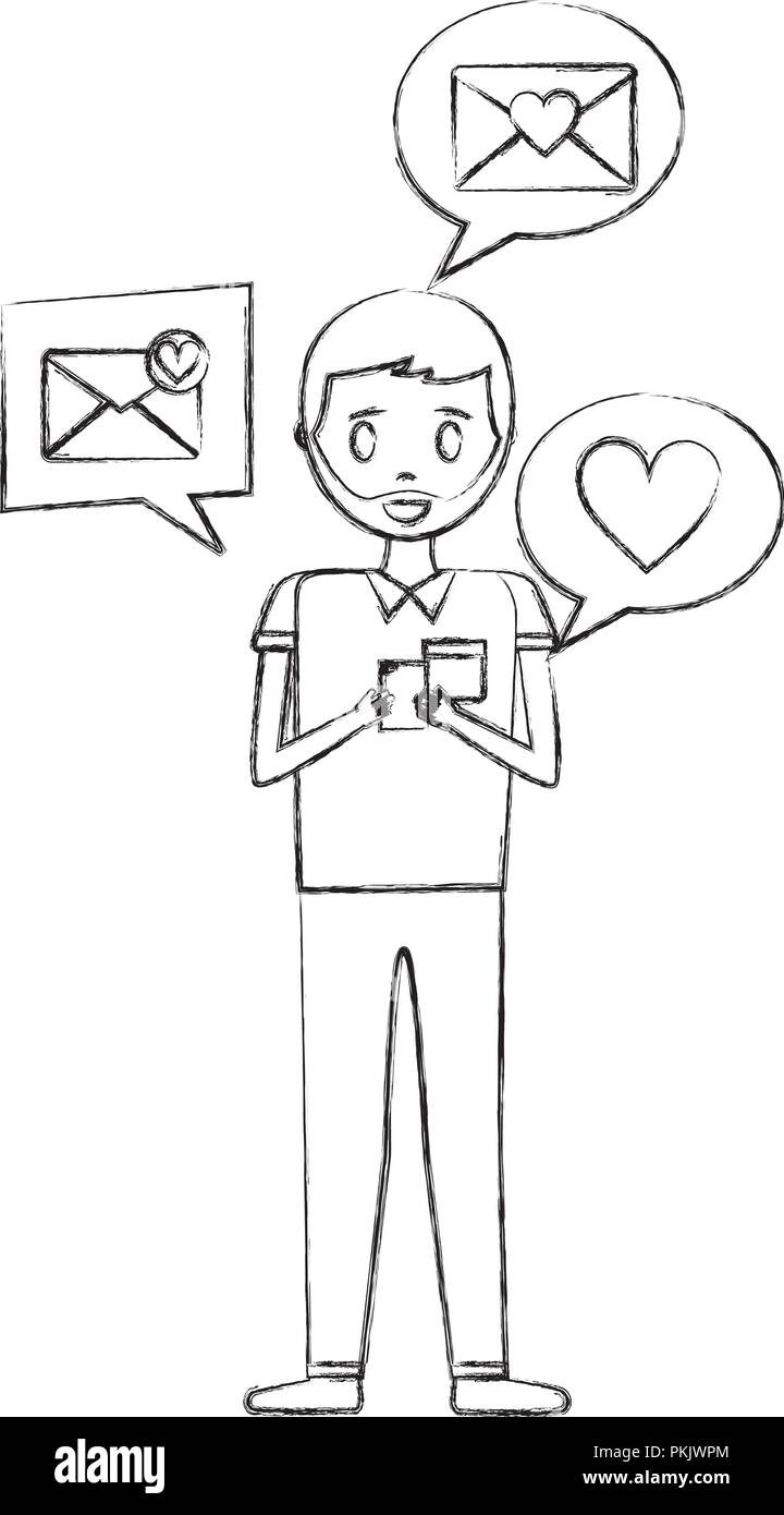 Connection messages Black and White Stock Photos & Images - Alamy