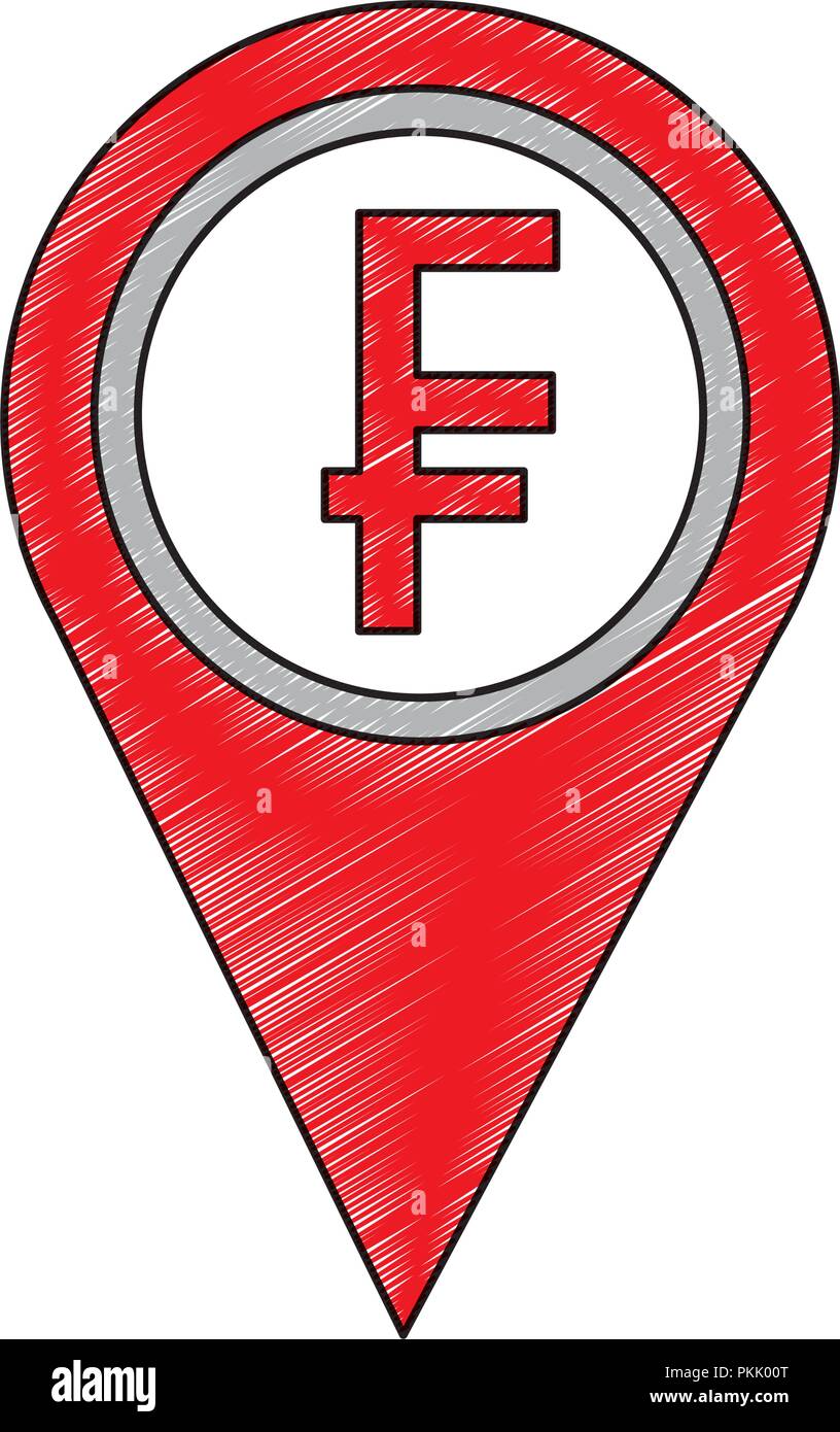pin pointer location with symbol crypto money Stock Vector Image & Art ...