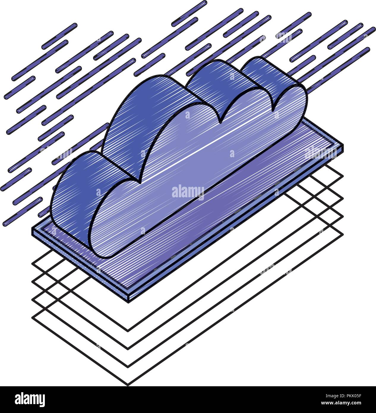 cloud computing isometric icon Stock Vector Image & Art - Alamy