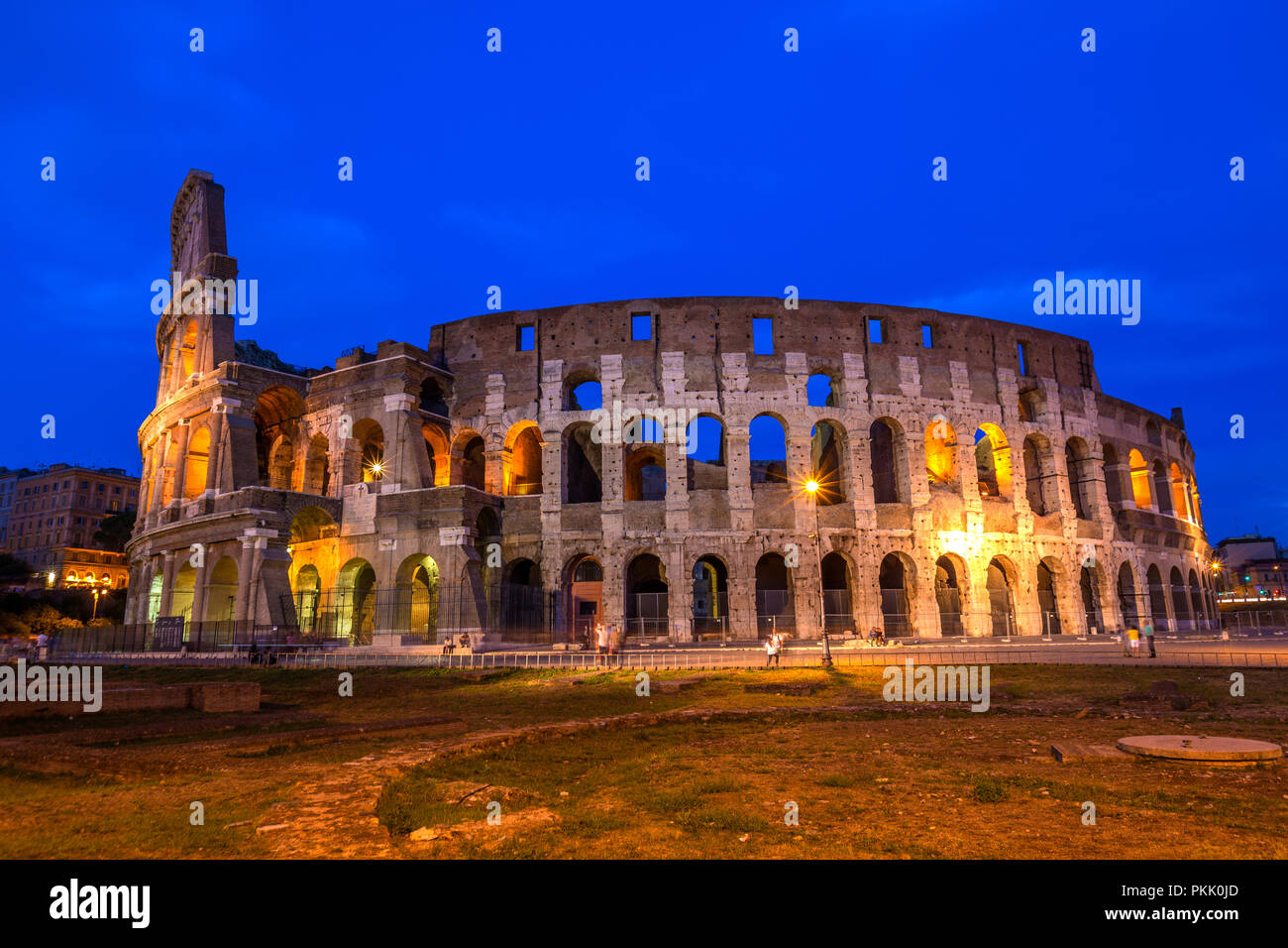 Rome, Italy at night Stock Photo - Alamy