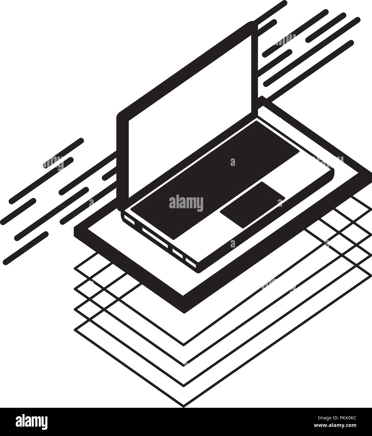 laptop computer isometric icon Stock Vector Image & Art - Alamy